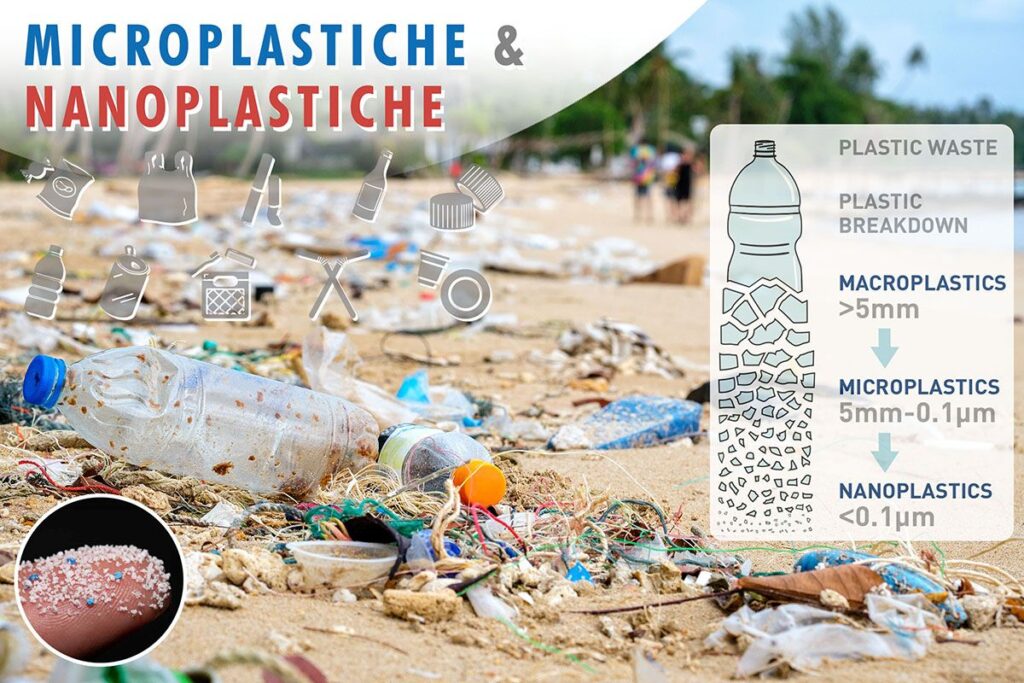 Microplastiche e nanoplastiche, che minacciano la salute